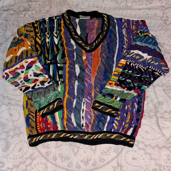 COOGI | Sweaters | Vintage Coogi Australia 3d Knit Colorful Pullover ...